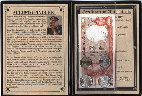 Augusto Pinochet: Dictator of Chile Banknote and Coin Portfolio Album ...